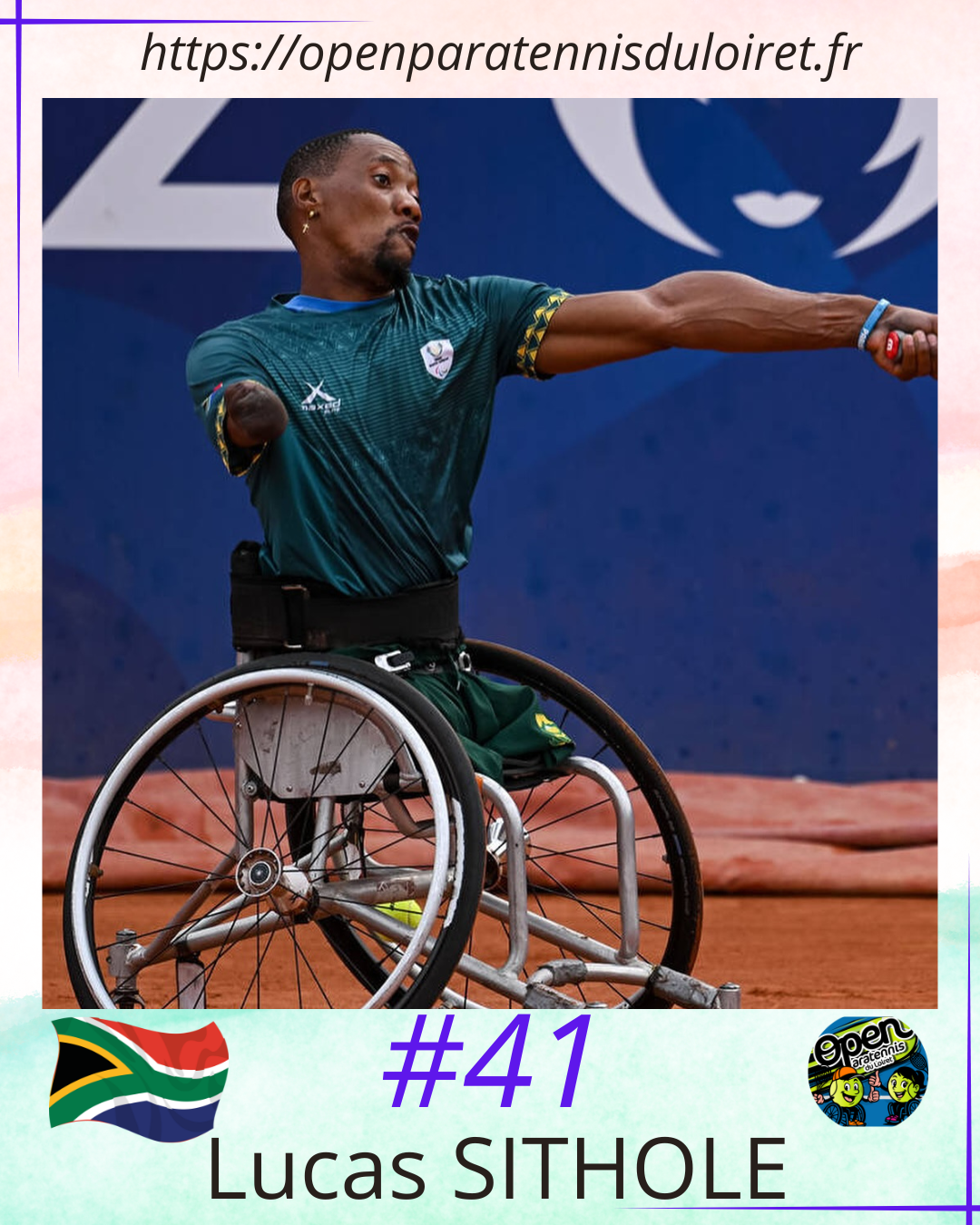 Joueur : Lucas SITHOLE – Open Paratennis du Loiret