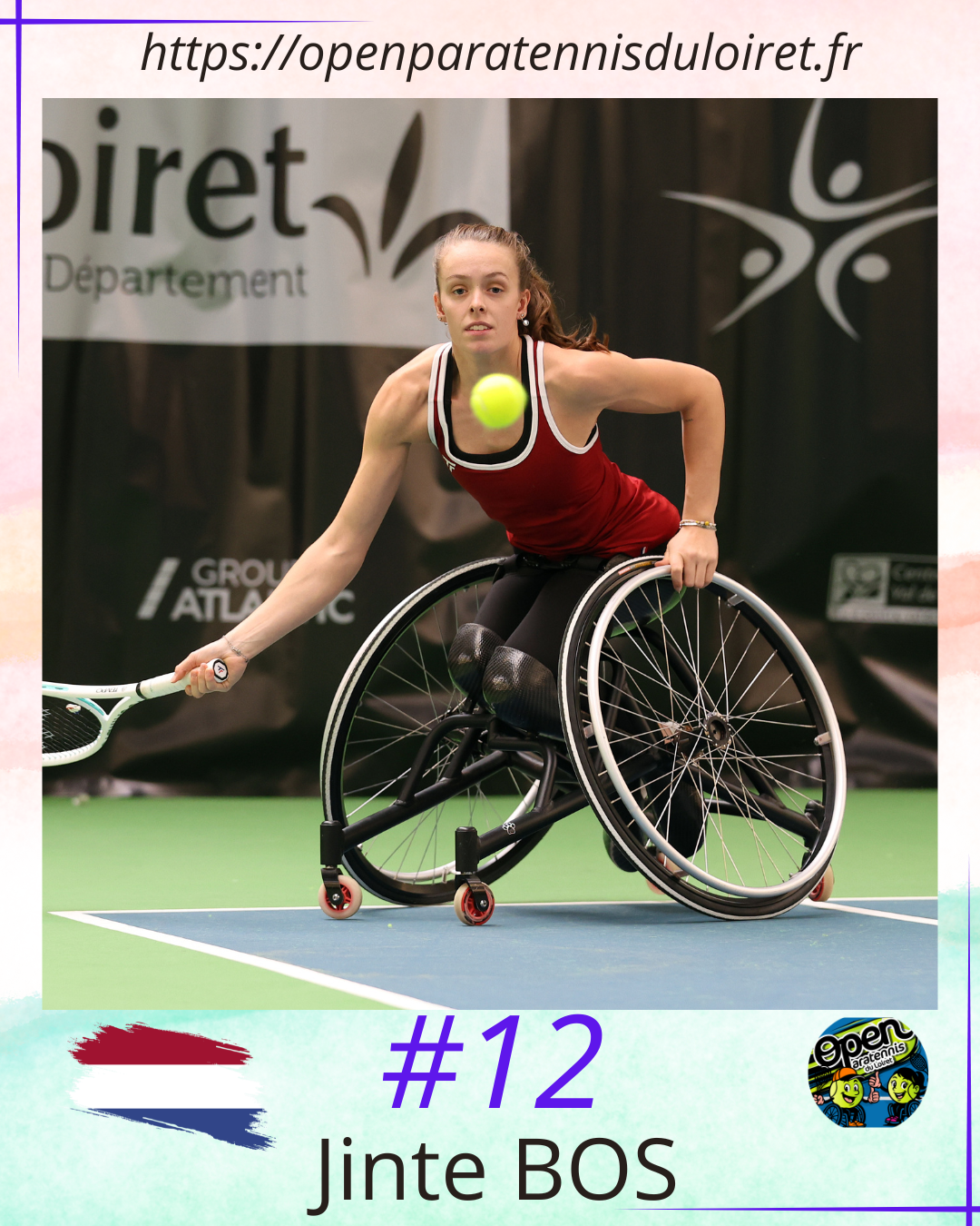 Joueuse : Jinte BOS – Open Paratennis du Loiret